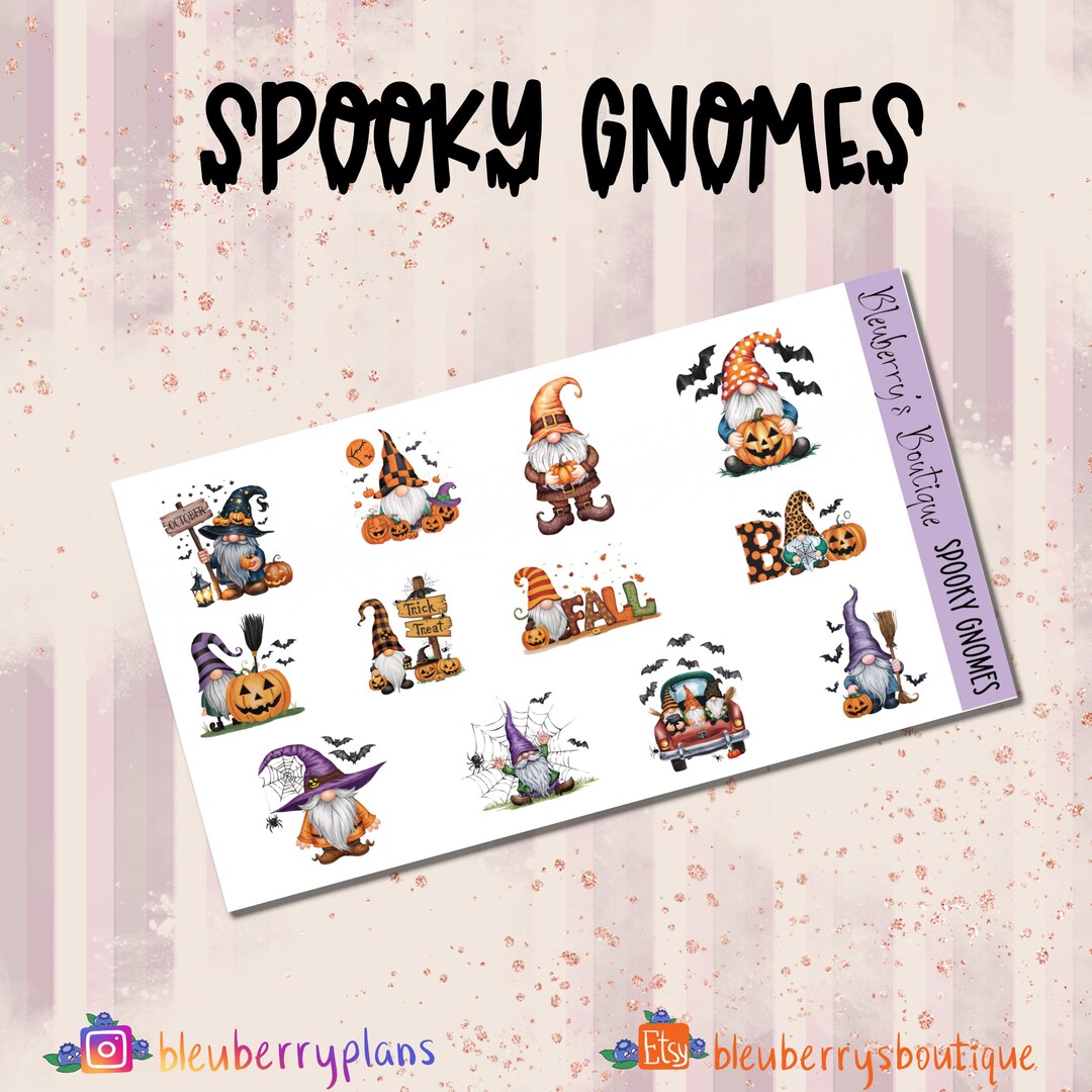 Spooky Gnomes Deco Sheet - Etsy