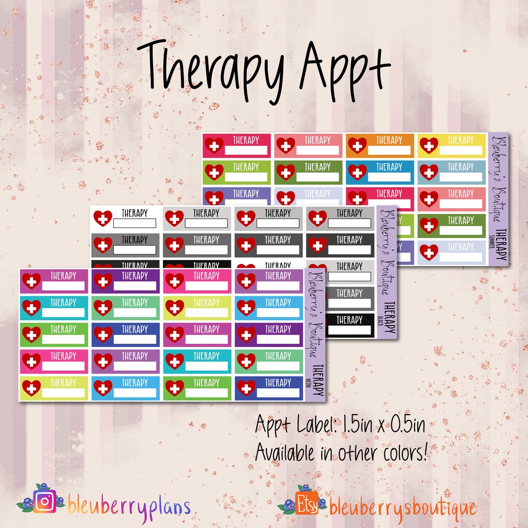 Therapy Appt Label Functionals - Etsy