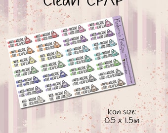 Editable CPAP Maintenance Log, Clean and Healthy Equipment Chart, Care ...