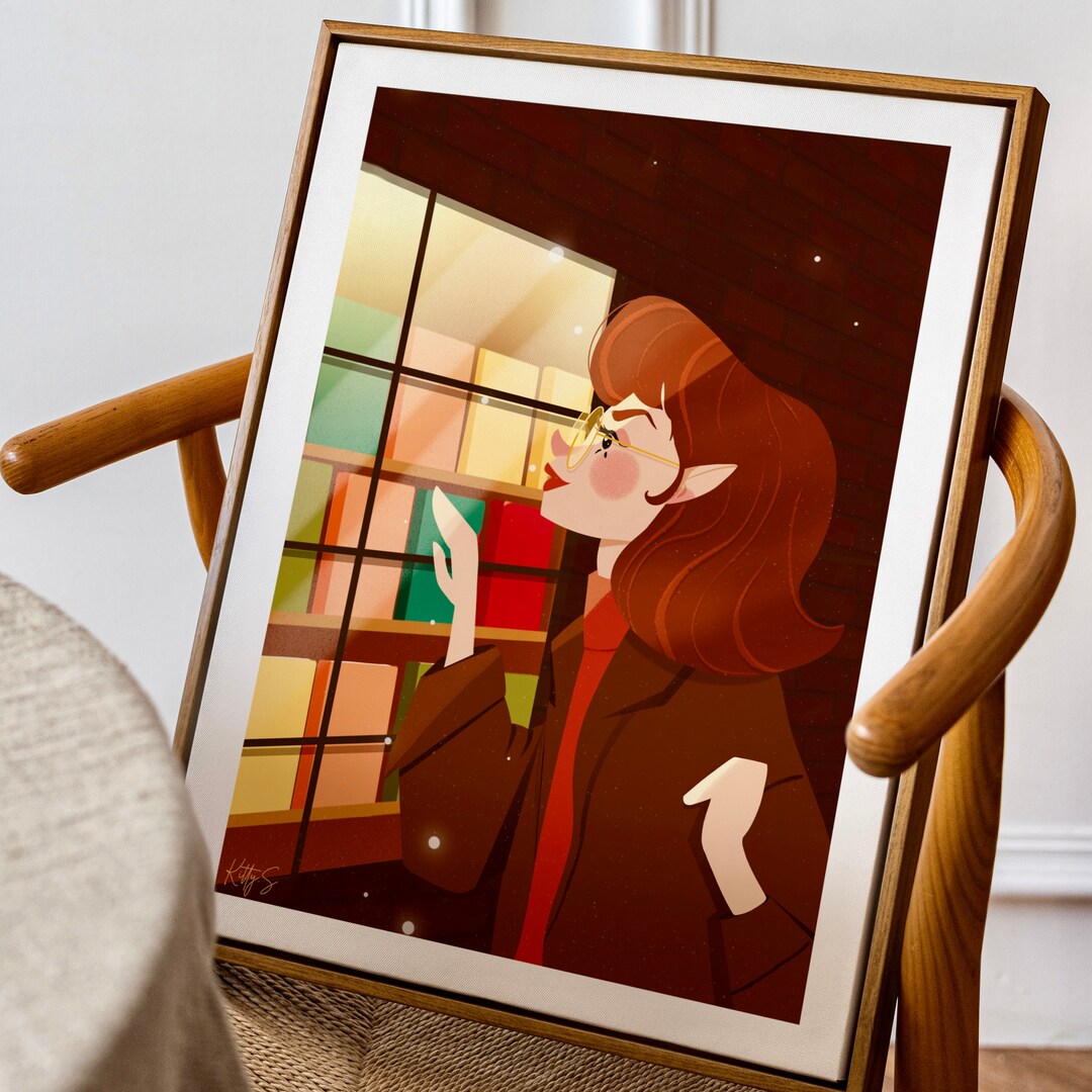 Printable Bookshop Art Print Digital Download Bibliophile Art Print ...