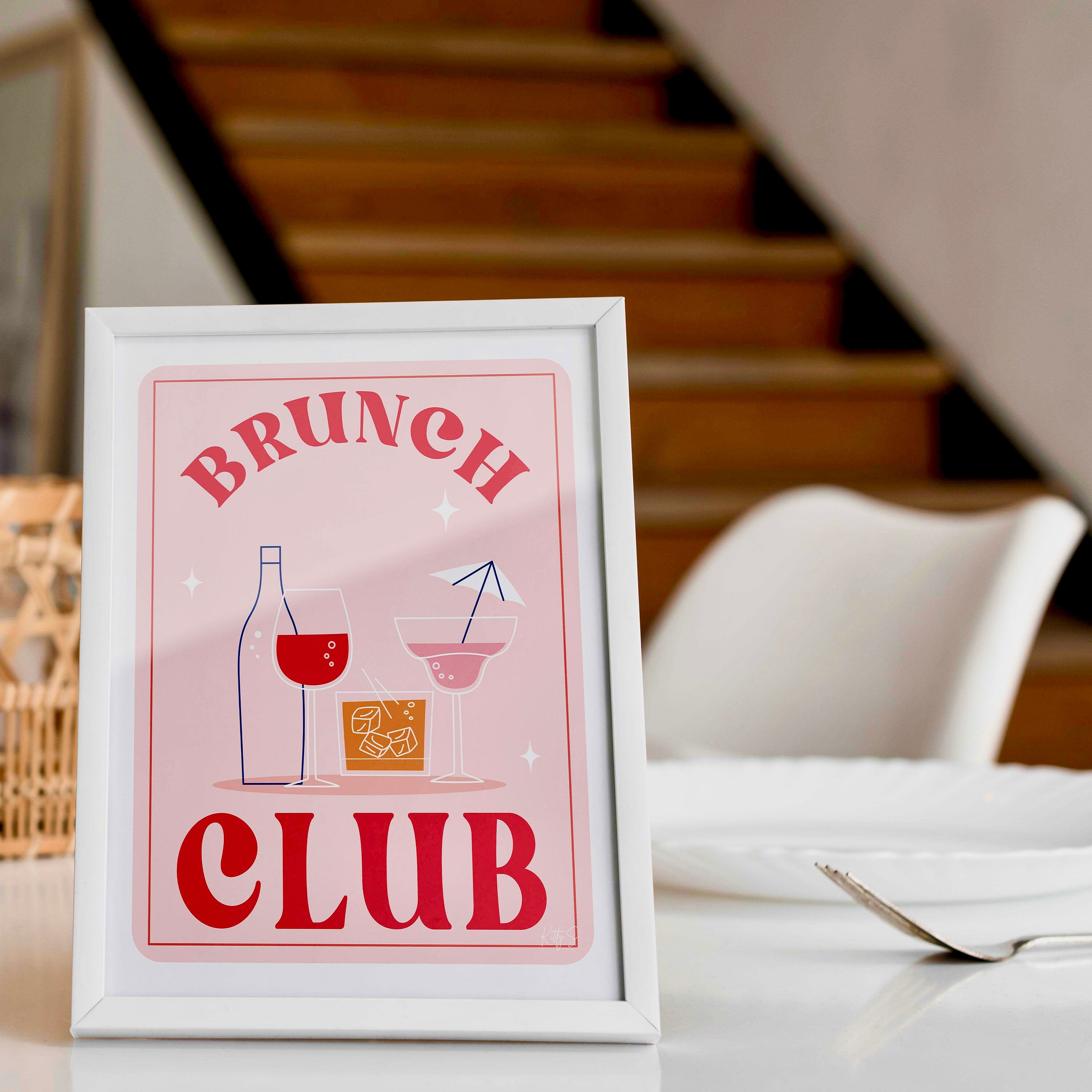 Brunch Club Digital Download Print JPG Typography Art Print - Etsy