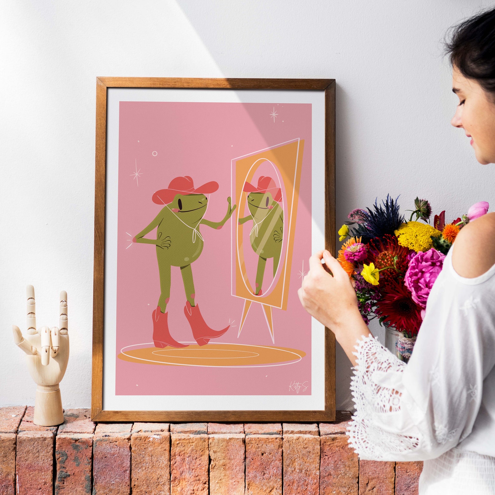 Set of 3 Howdy Partner Frog Art Prints Pack of 3 Frog - Etsy