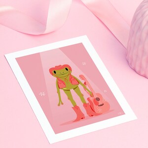 Howdy Partner Frog Art Print Frog Aesthetic Art Print Western Wall Art ...