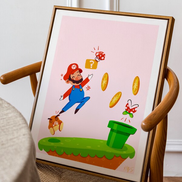 Super Mario Poster - Etsy