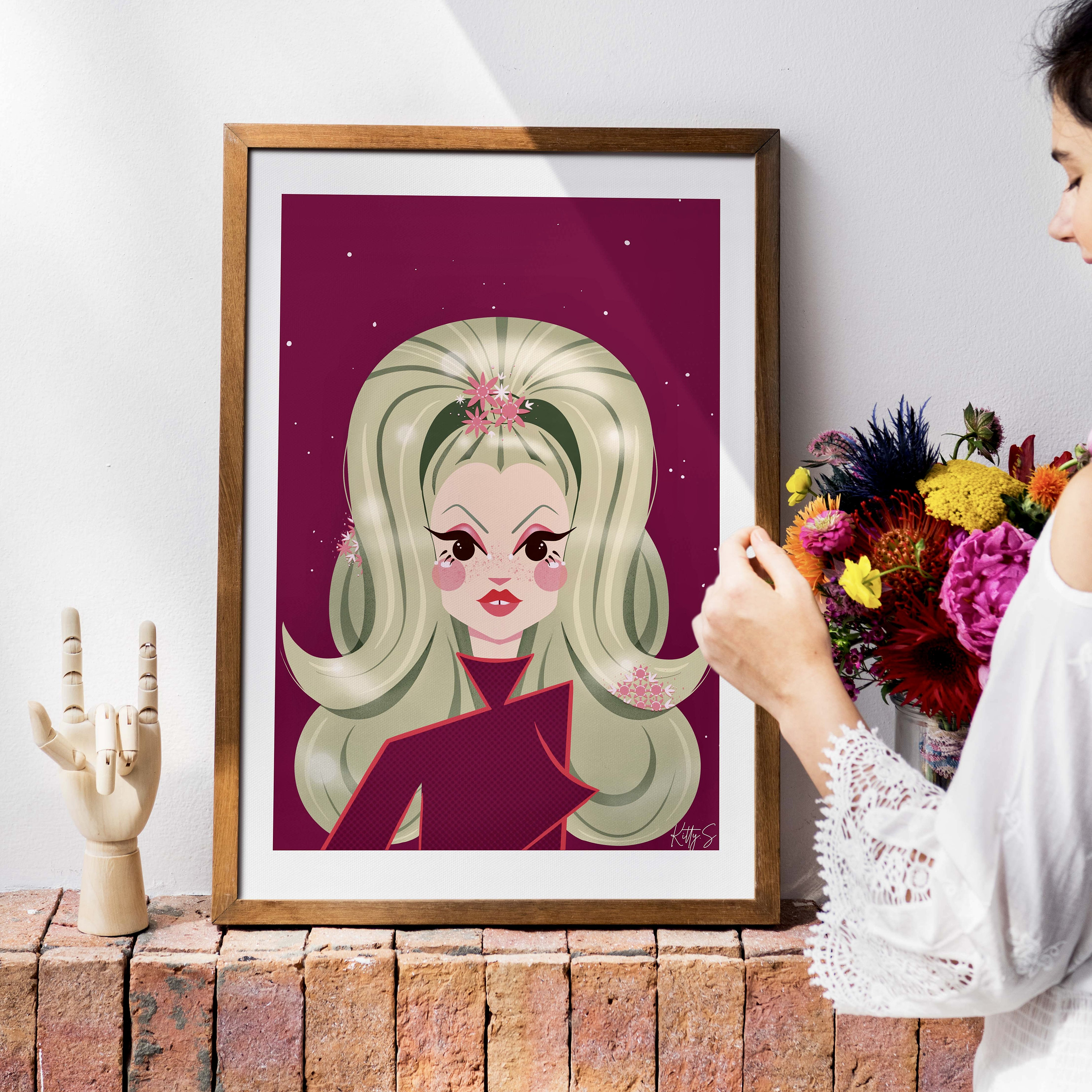 Flower Power Retro Aesthetic Art Print 1960s Aesthetic - Etsy