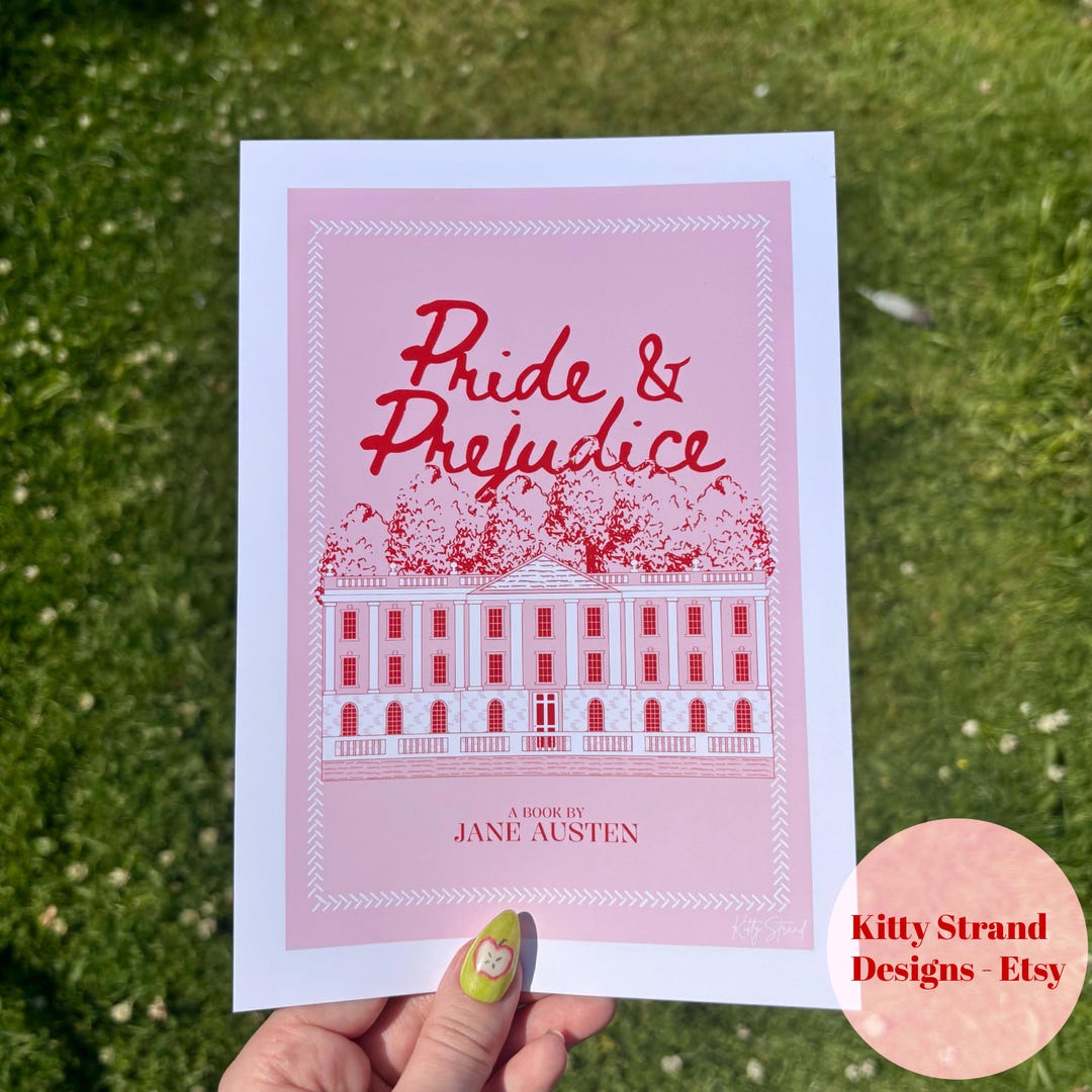 Pride & Prejudice Art Print: Pemberley Illustration, Jane Austen ...