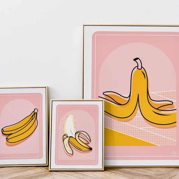 Banana Print - Etsy