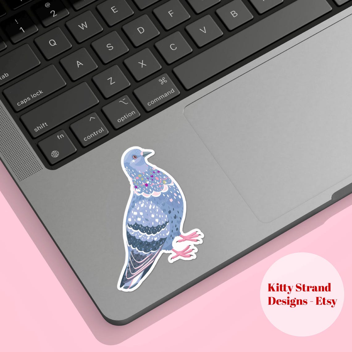 Pigeon Vinyl Sticker: Waterproof Laptop Decal by Kitty Strand - Etsy