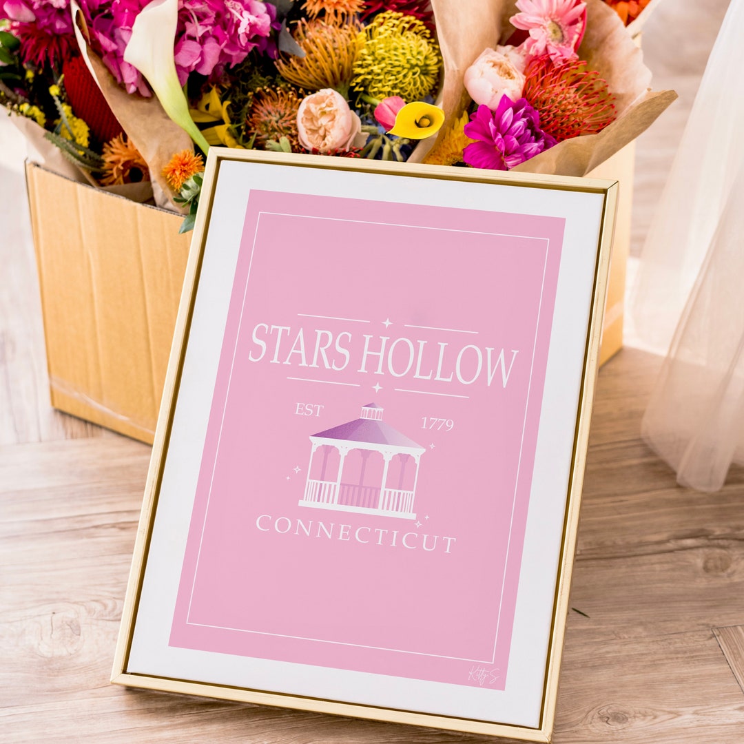 Druckbare Sterne hohlen Druck Gilmore Girls inspirierte Kunst Rosa ...