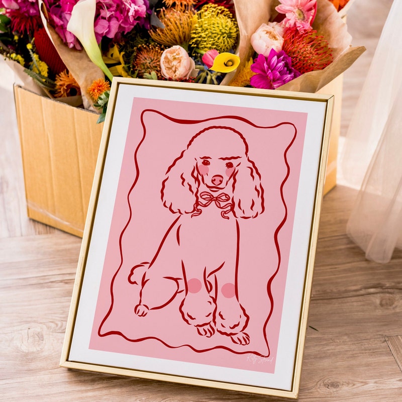 Poodle Art Print - Etsy