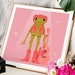 Howdy Partner Frog Art Print Frog Aesthetic Art Print Western Wall Art ...