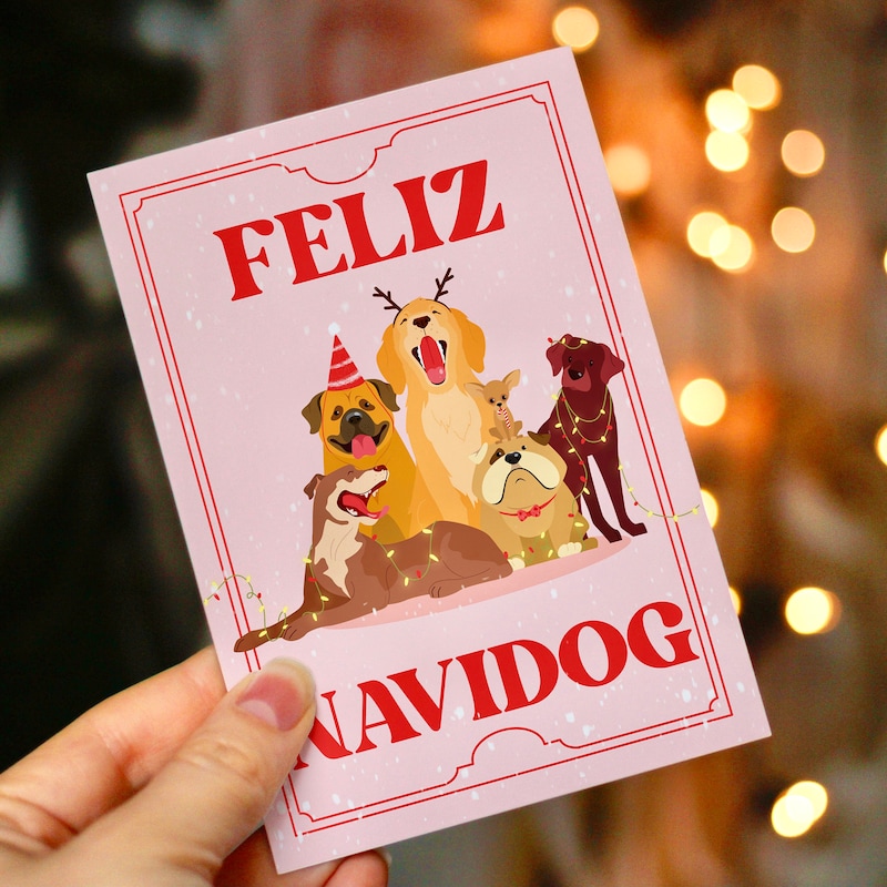 Dog Christmas Cards - Etsy