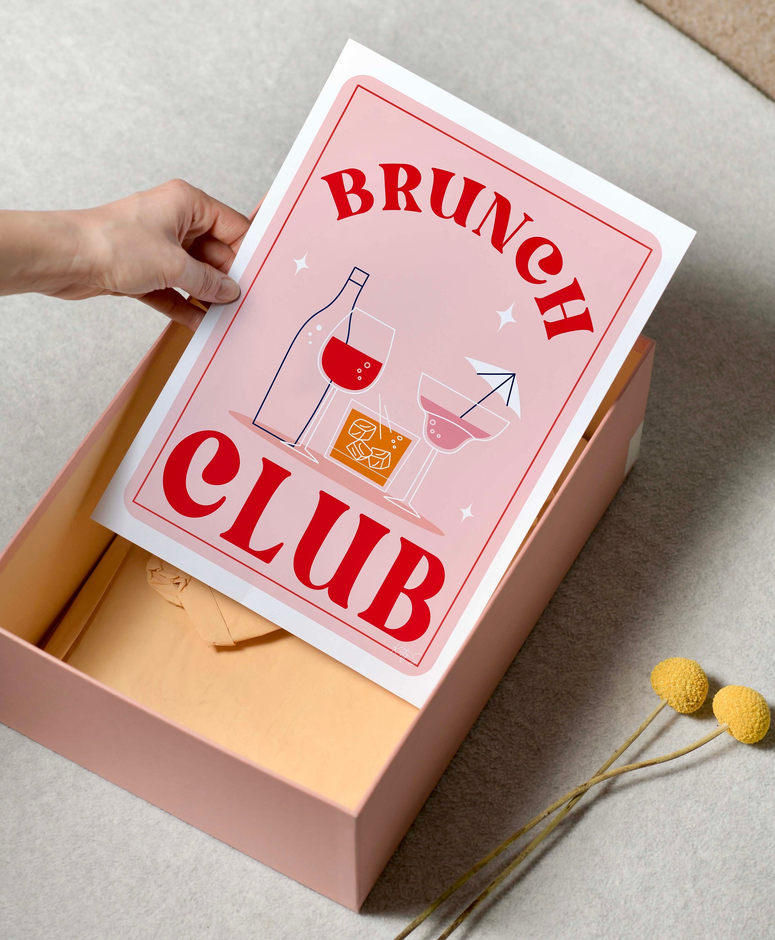 Brunch Club Digital Download Print JPG Typography Art Print - Etsy