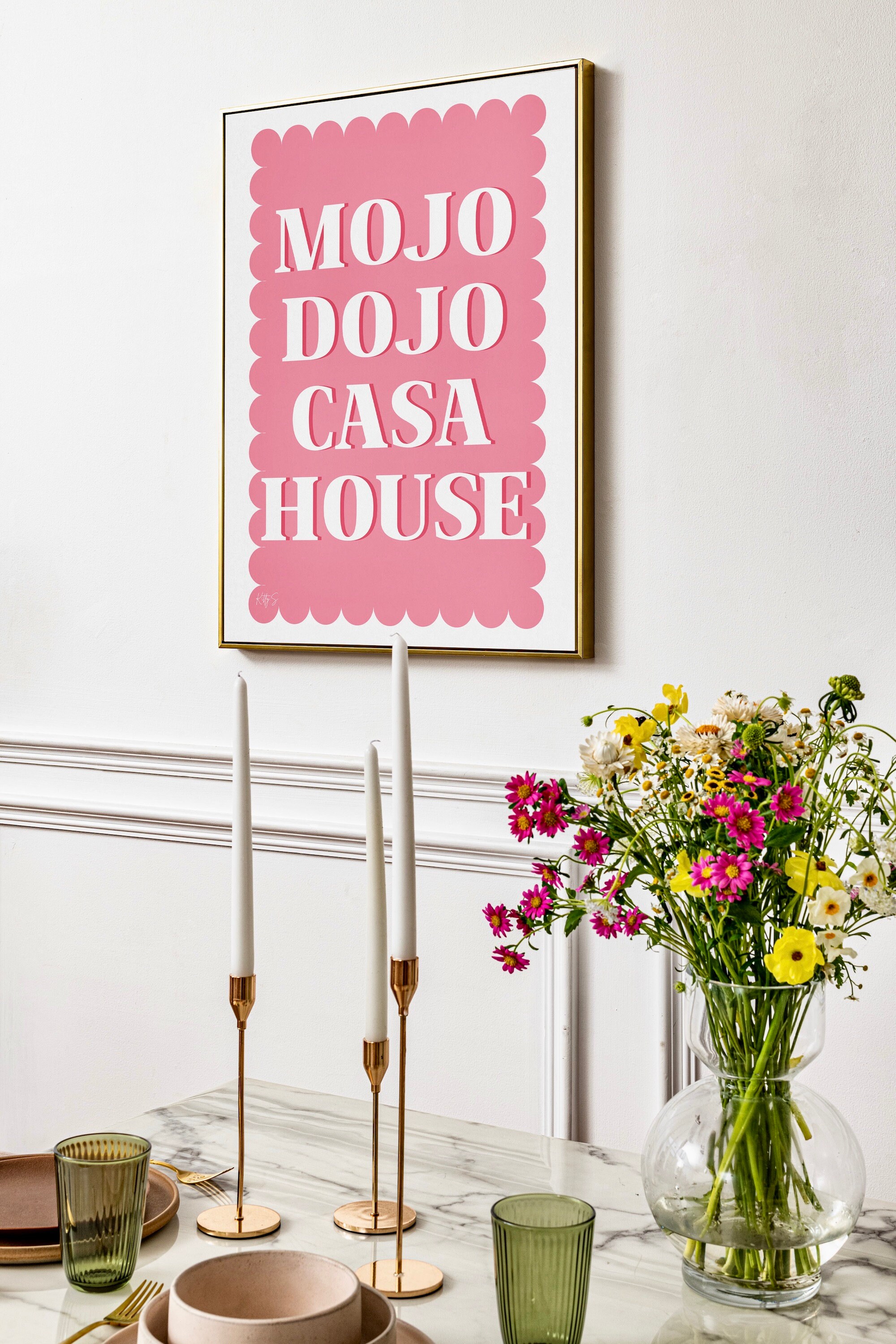 Printable Mojo Dojo Casa House Art Print | Barbie Inspired Art Print