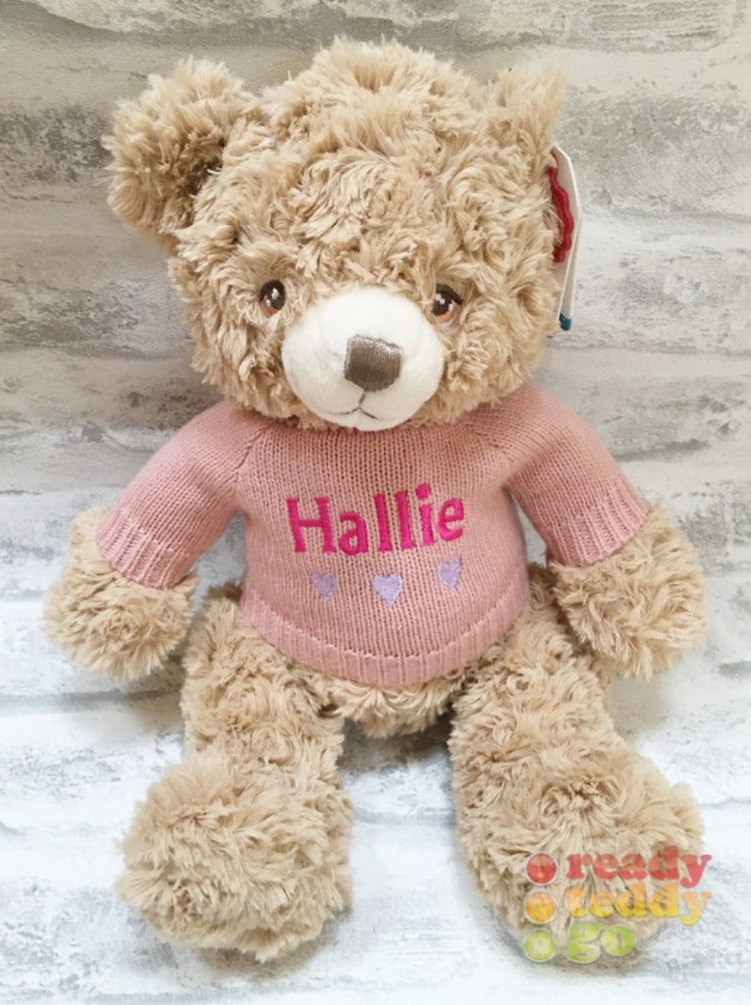Personalised Teddy Bear Keel Eco BRAMBLE 9 Inch Knitted Jumper ... Personalised Teddy Bear Keel Eco BRAMBLE 9 Inch Knitted Jumper ...