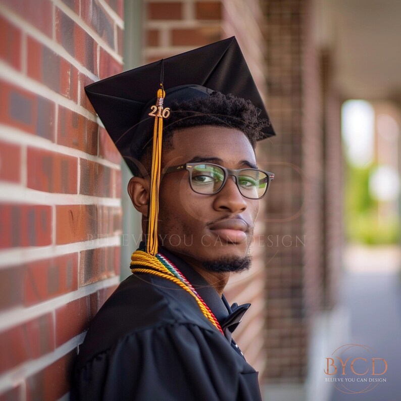 50 Graduation Model Photos, Cap and Gown Stock Images, Digital Download ...