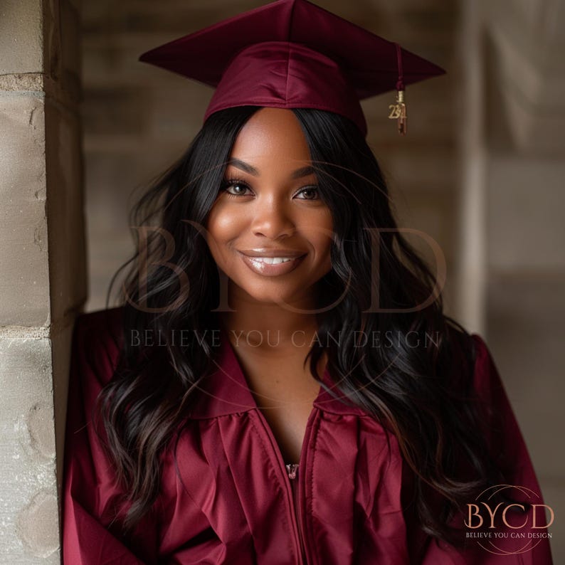 50 Graduation Model Photos, Cap and Gown Stock Images, Digital Download ...