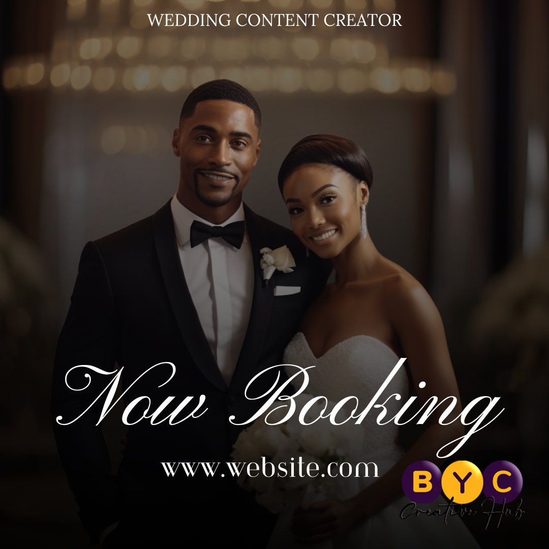 Wedding Content Creator Flyer Template, Editable Canva Flyer Template ...