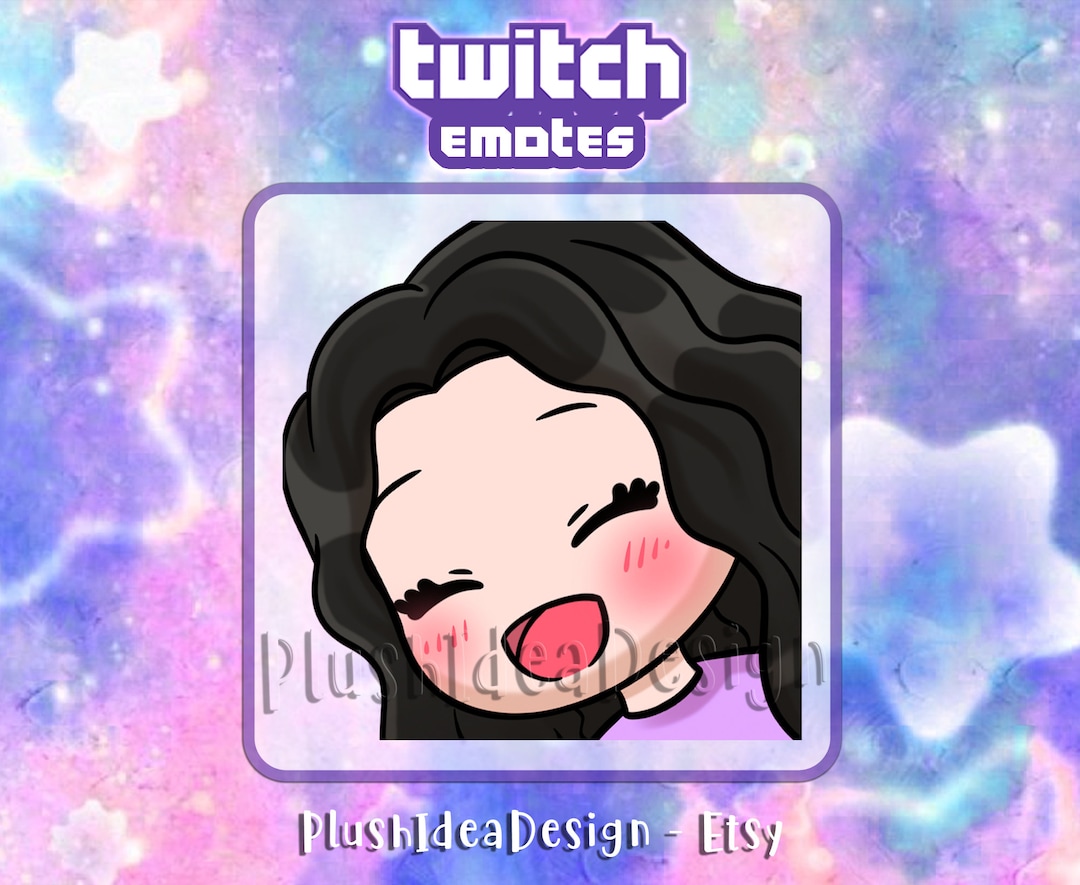 Ayaya Meme - Cute Black Curly Hair Girl - Twitch Sub Emote | Twitch ...