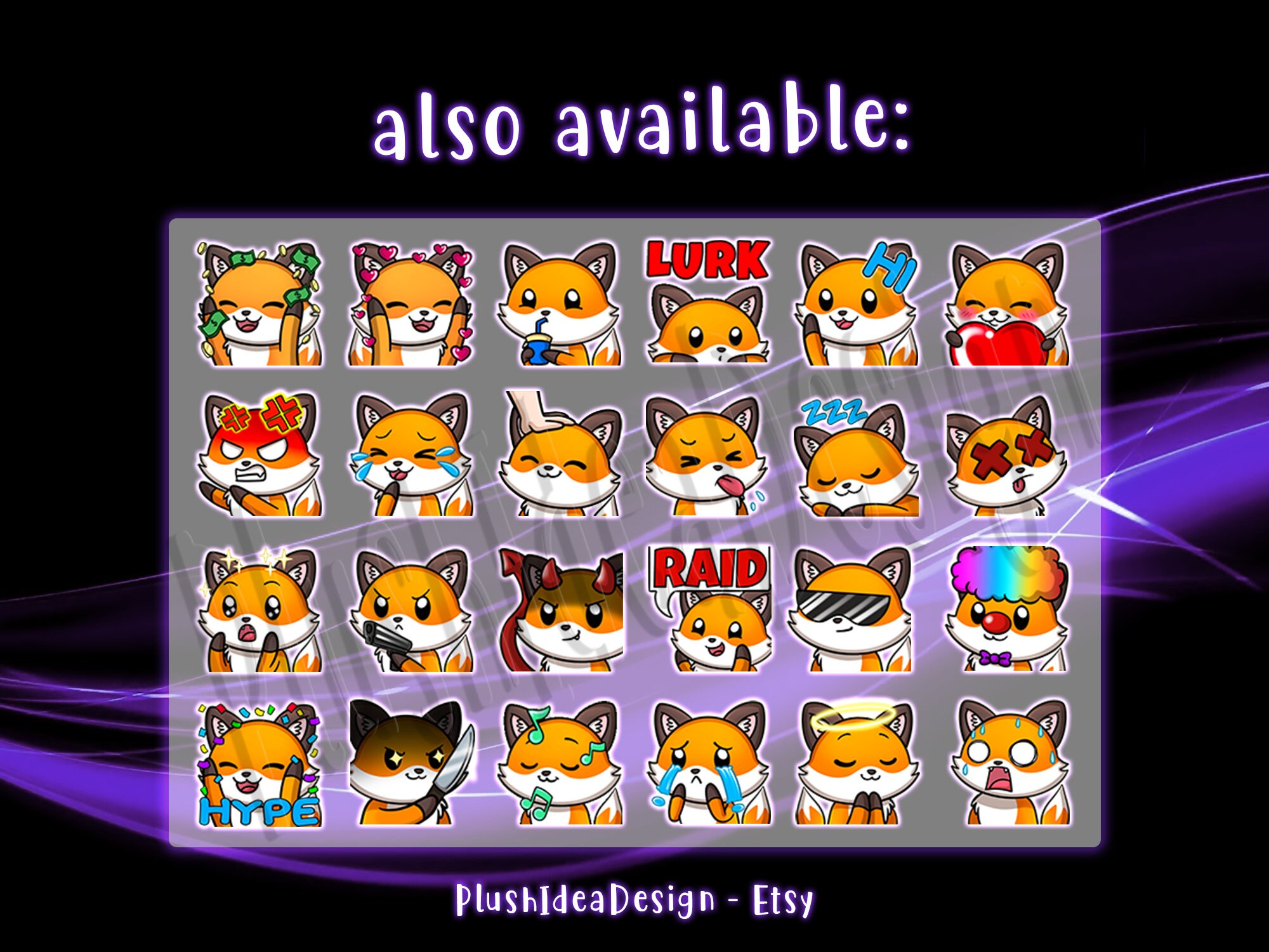 ANIMATED Hammer Bonk Fox - ANIMATED Twitch Sub Emote - Etsy