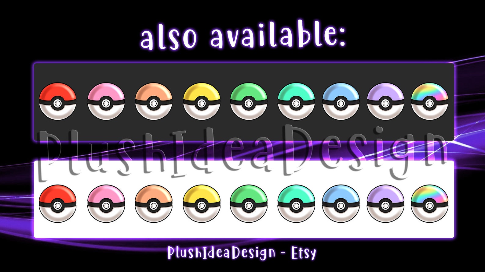 Cute Pokemon Theme Panels 9 Twitch Panel Package Graphics for Streamer ...
