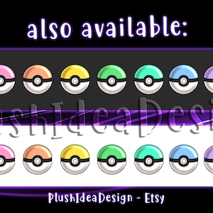 Cute Pokemon Theme Panels 9 Twitch Panel Package Graphics for Streamer ...