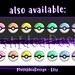 Cute Pokemon Theme Panels 9 Twitch Panel Package Graphics for Streamer ...