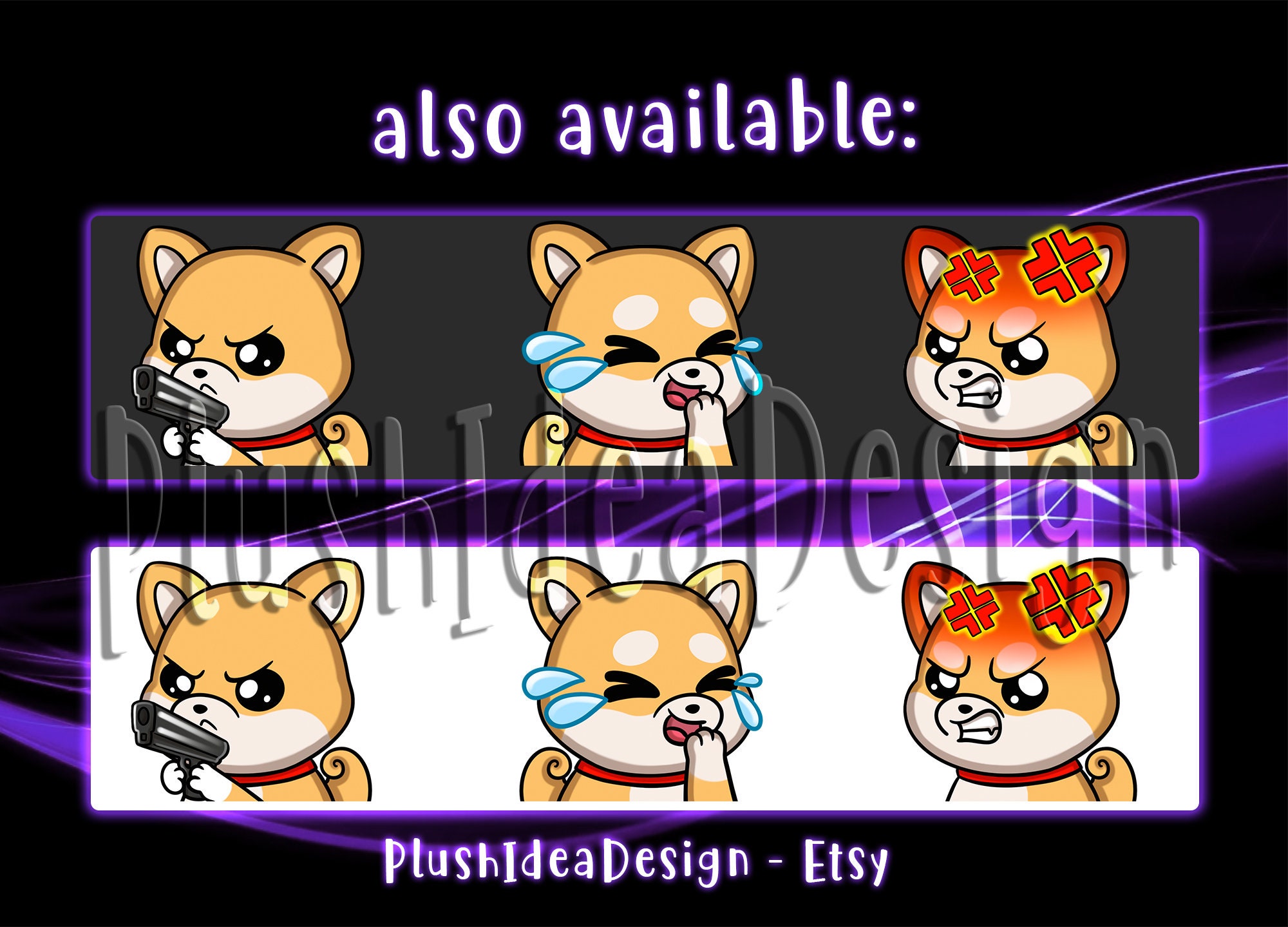 Twitch Screens, Alerts and Overlays Pack - Shiba Inu, Cute Dog, Cute ...