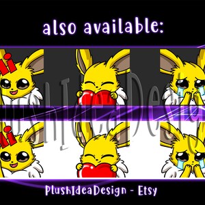 Jolteon Angry Rage Sip Lurk Laugh LOL Happy Hype Cheer - Etsy
