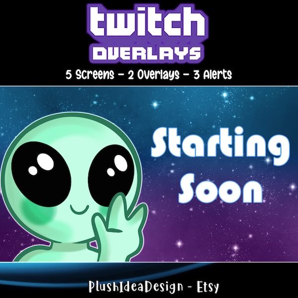 Twitch Screens, Alerts and Overlays Pack Cute Shark, Kawaii Shark ...