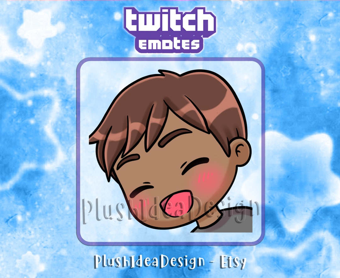 Ayaya Meme - Cute Tan Brown Hair Boy - Twitch Sub Emote | Twitch ...
