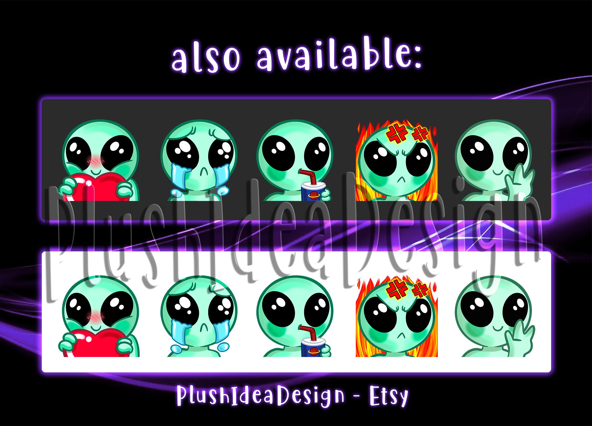 ANIMATED Hype Confetti Happy Alien Extraterrestrial ANIMATED - Etsy