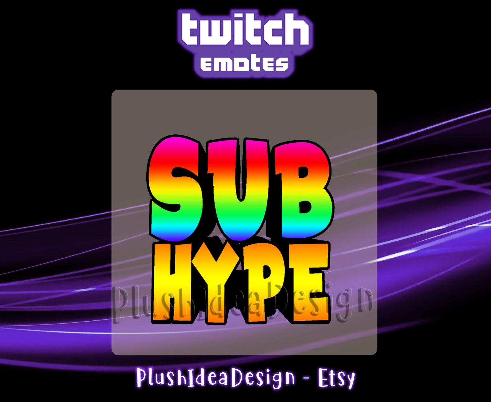 Sub Hype - Twitch Sub Emote | Twitch Subscribers Emote - Etsy