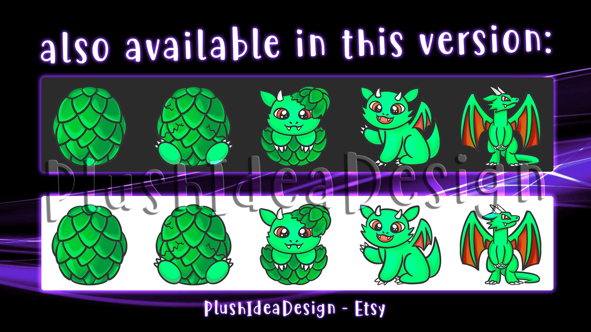 Cute Dragon Panels 10 Twitch Panels Package Graphics for Streamer Cute ...