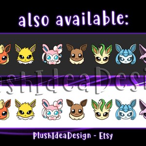 Flareon Heart Cry Sigh Hi Waving 3 Twitch Sub Emotes - Etsy