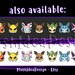 Flareon Heart Cry Sigh Hi Waving 3 Twitch Sub Emotes - Etsy