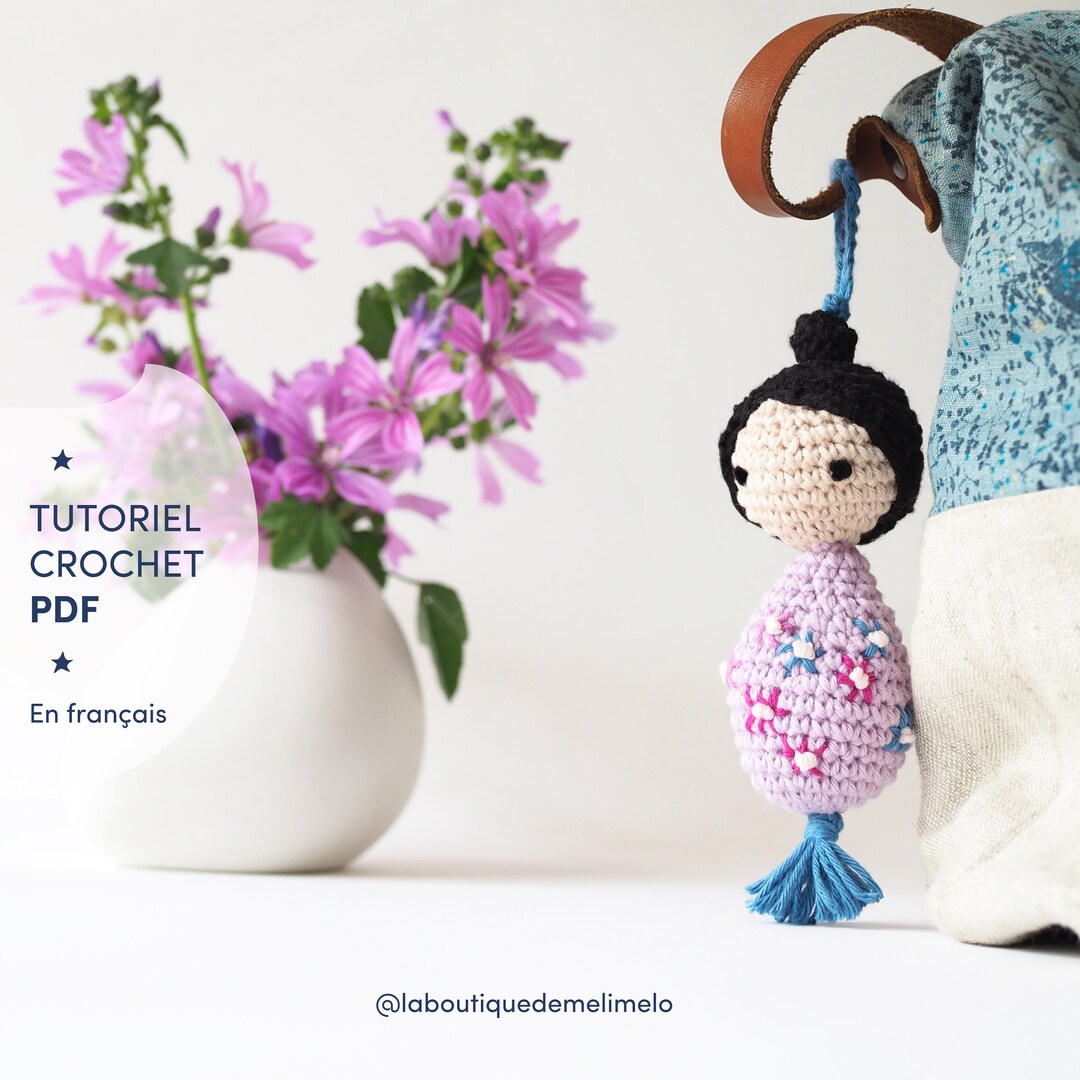 AMIGURUMI TUTORIAL Kokeshi Doll laboutiquedemelimelo Diy Crochet ...