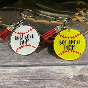 Baseball & Softball Customizable Personalized Keychains - Etsy