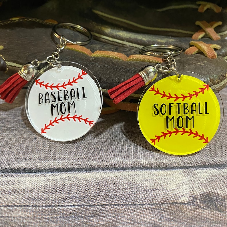 Baseball & Softball Customizable Personalized Keychains - Etsy