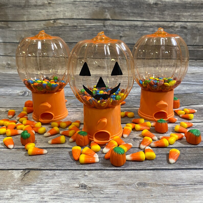 Personalized Pumpkin or Jack O Lantern Halloween Candy Dispensers - Etsy