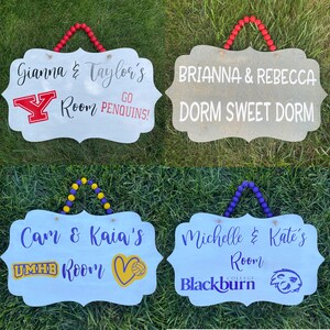 College Dorm Room Roommate Door Sign|custom|dorm Decor|personalized - Etsy