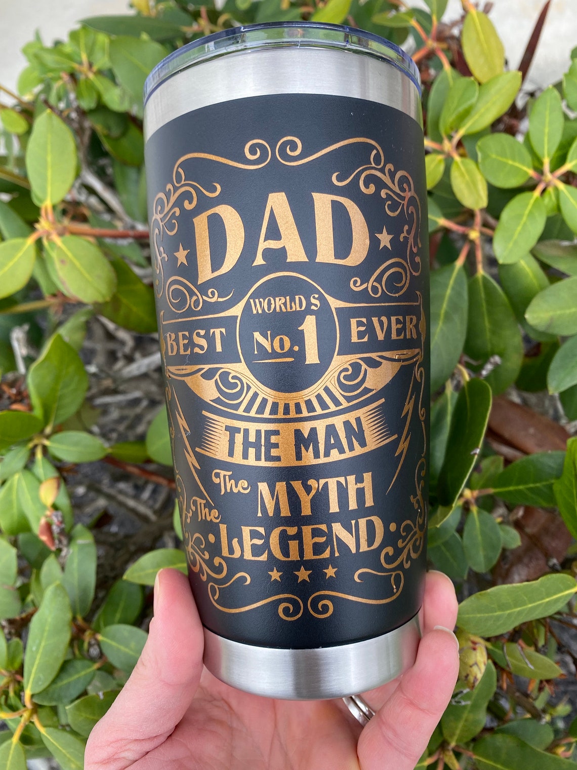 Best Ever 1 Dad Travel Coffee Mugtumbler | Etsy