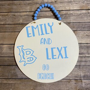 College Dorm Room Roommate Door Sign|circle Shape|custom|dorm Decor ...