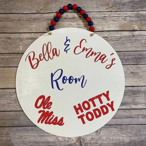 College Dorm Room Roommate Door Sign|circle Shape|custom|dorm Decor ...