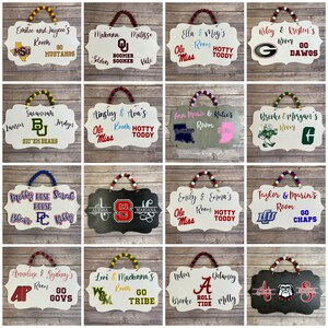 College Dorm Room Roommate Door Sign|custom|dorm Decor|personalized - Etsy