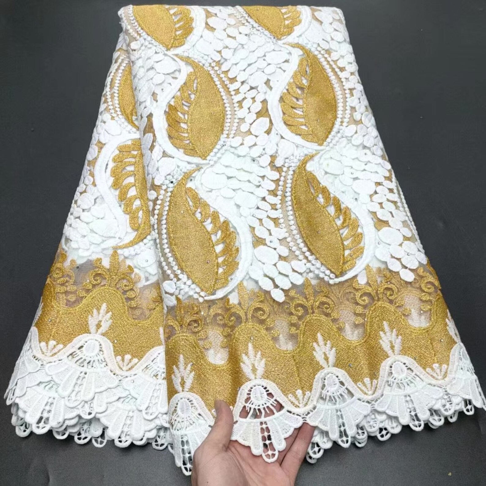 5 Yards French Tulle Lace Fabric Embroidery Design Women Cloth - Etsy