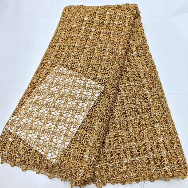 Gold African Fabric - Etsy