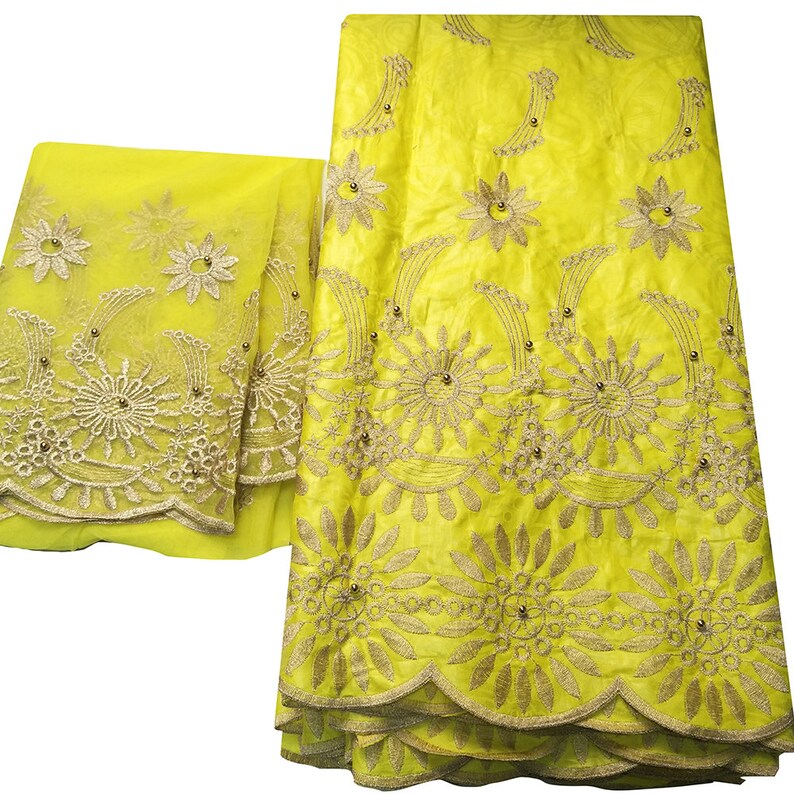 Bazin Fabric Wholesales Tissu African Bazin Lace With Net Lace - Etsy