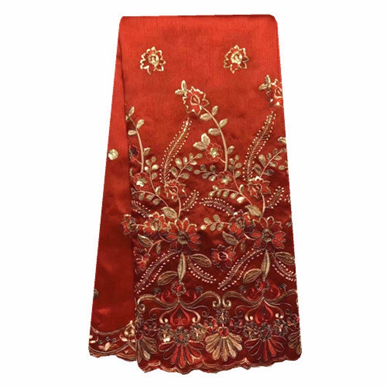 New George Lace Silk High Quality African Sequins Lace Fabric - Etsy