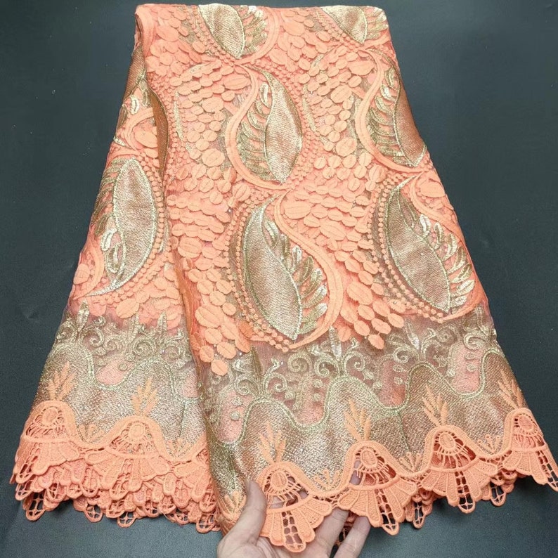 5 Yards French Tulle Lace Fabric Embroidery Design Women Cloth - Etsy